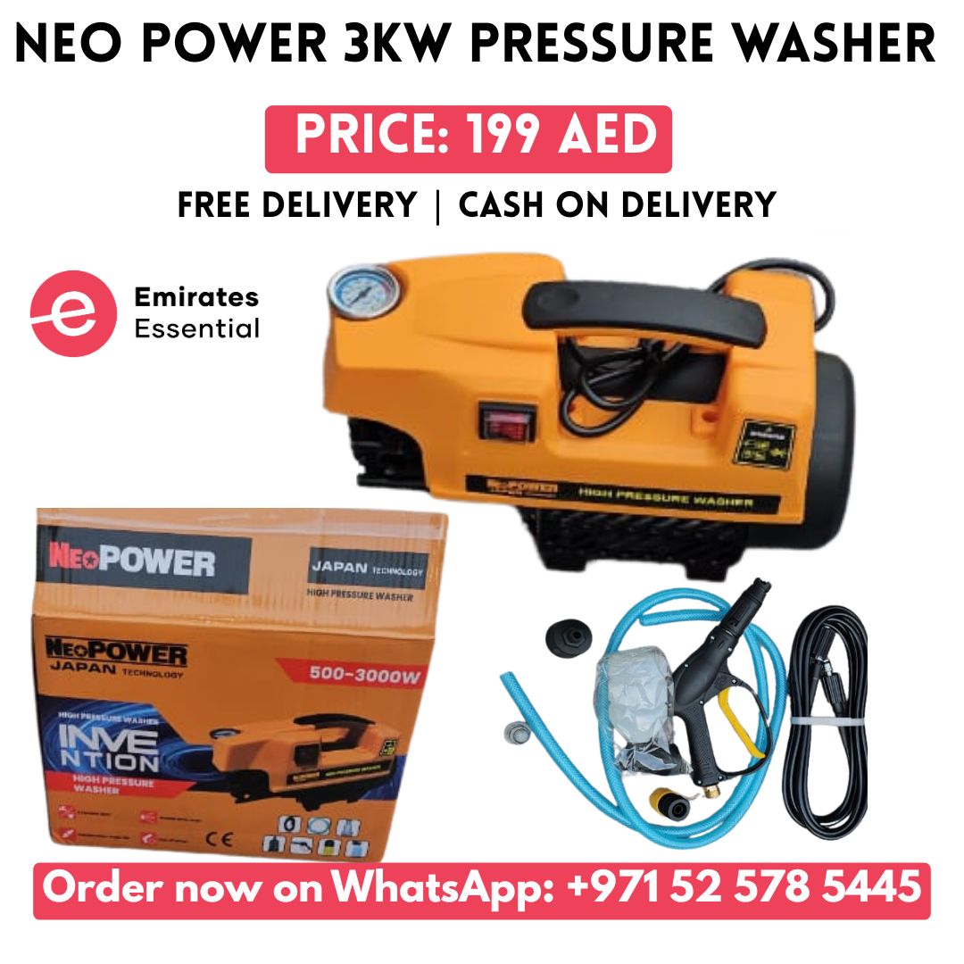 Neo Power 3000W Pressure Washer – Japan Technology – Emirates Essential